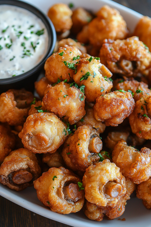 Crispy Fried Mushrooms - That Oven Feelin