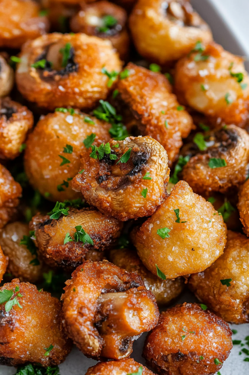 Crispy Fried Mushrooms - That Oven Feelin