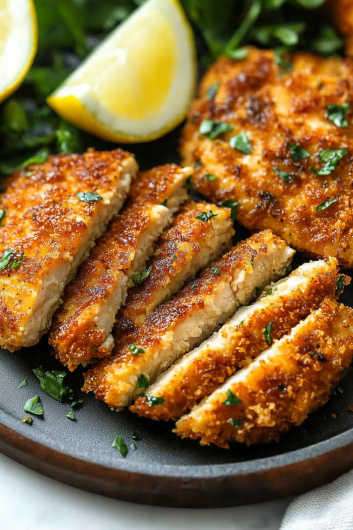 Italian Breaded Chicken Cutlets - That Oven Feelin
