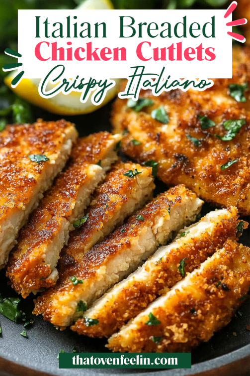 Italian Breaded Chicken Cutlets - That Oven Feelin