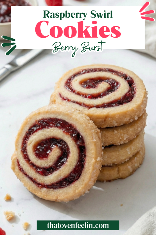 Raspberry Swirl Cookies - That Oven Feelin