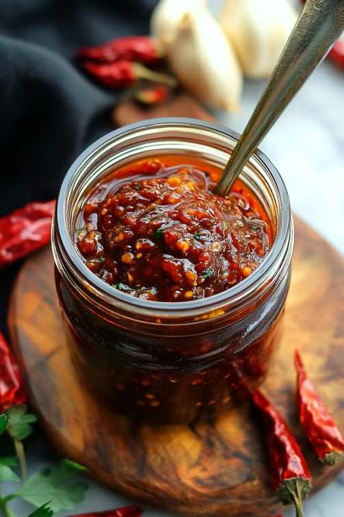 Homemade Chili Garlic Sauce - That Oven Feelin