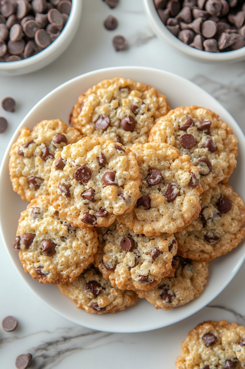 Rice Krispie Chocolate Chip Cookies - That Oven Feelin