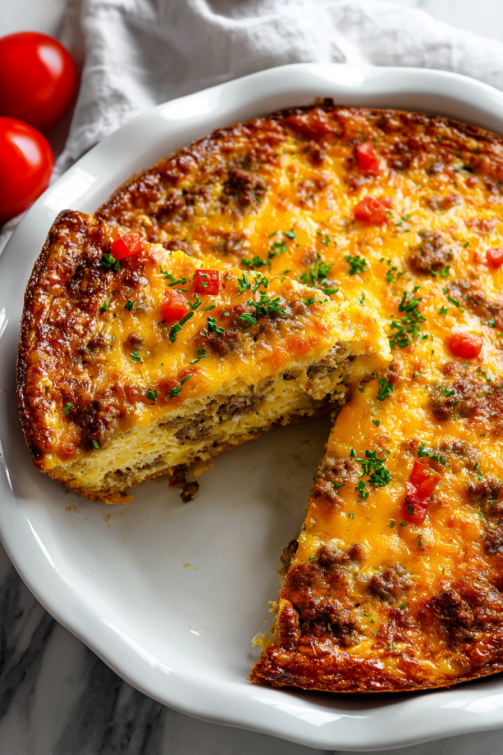 Easy Cheeseburger Pie Recipe - That Oven Feelin