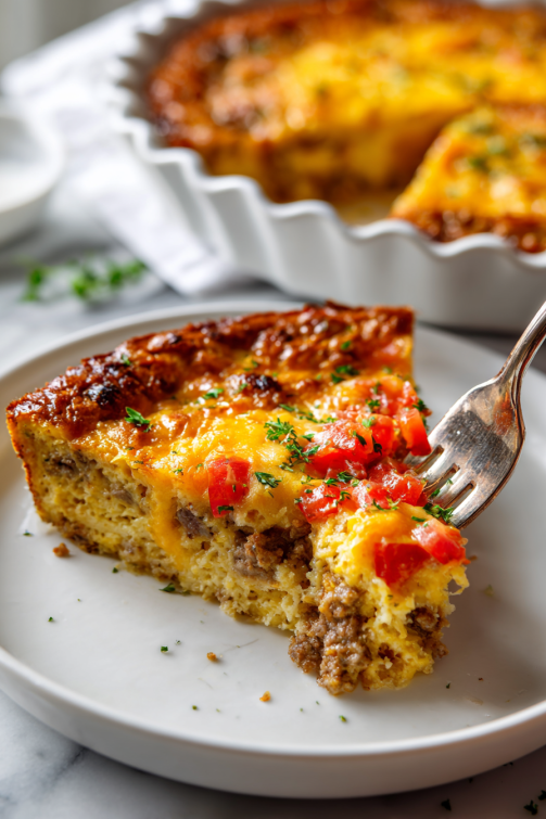 Easy Cheeseburger Pie Recipe - That Oven Feelin