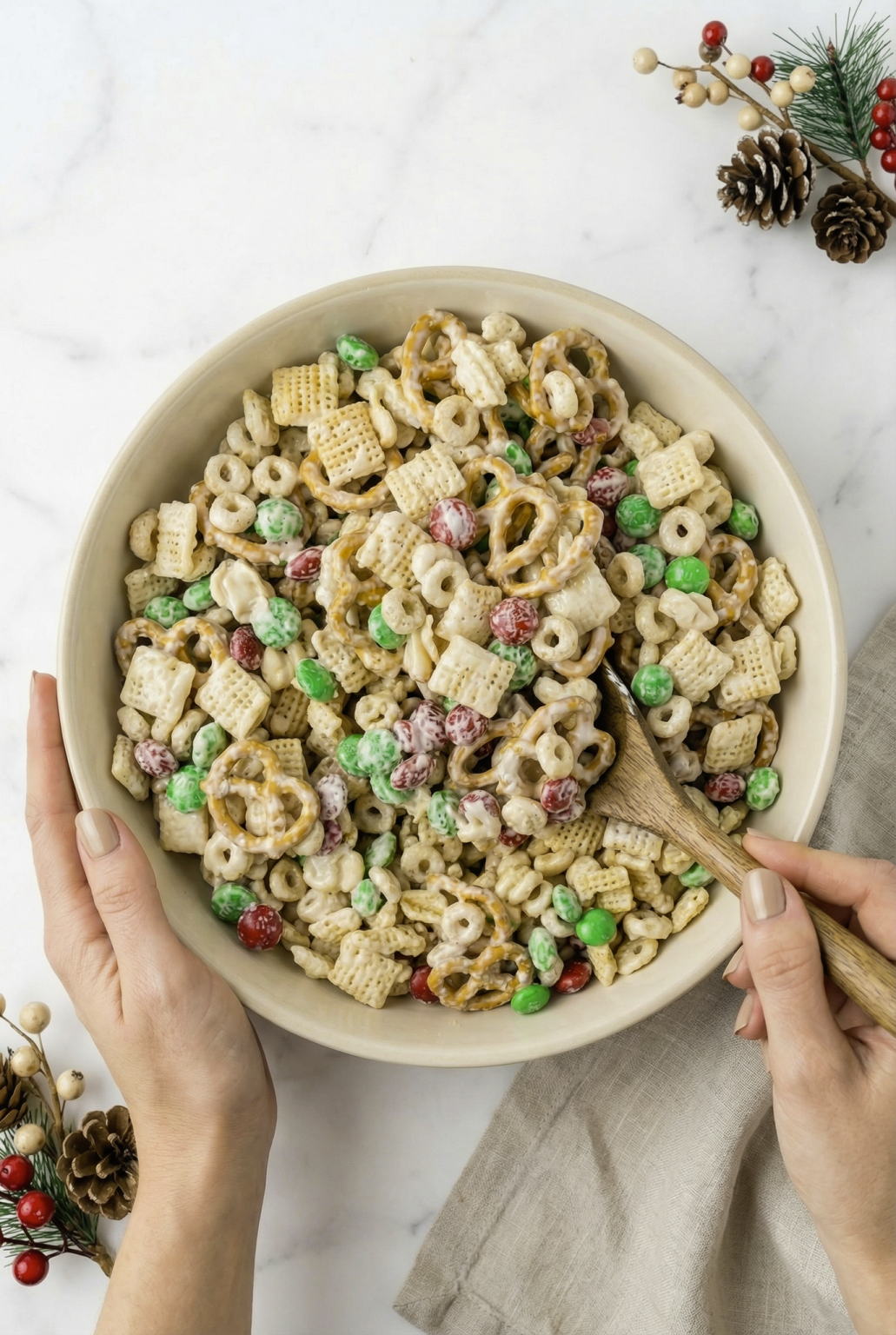 Christmas Crack Chex Mix - That Oven Feelin
