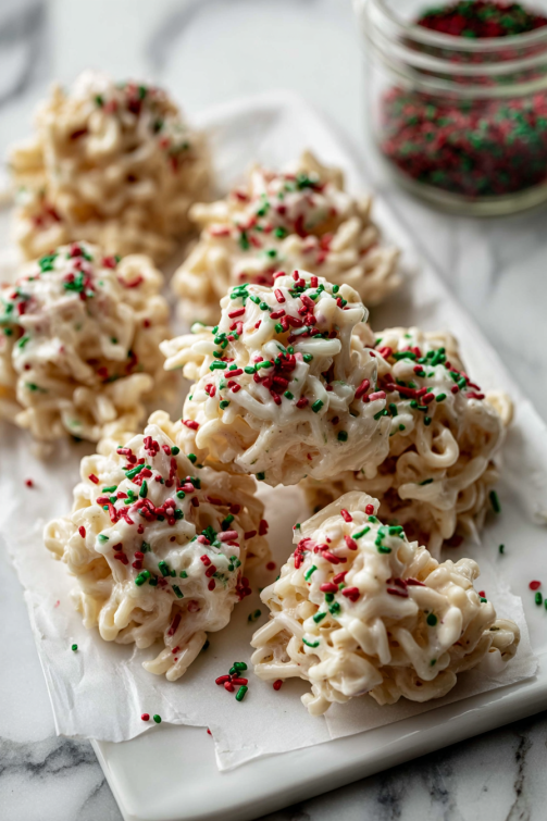 White Chocolate Haystacks - That Oven Feelin