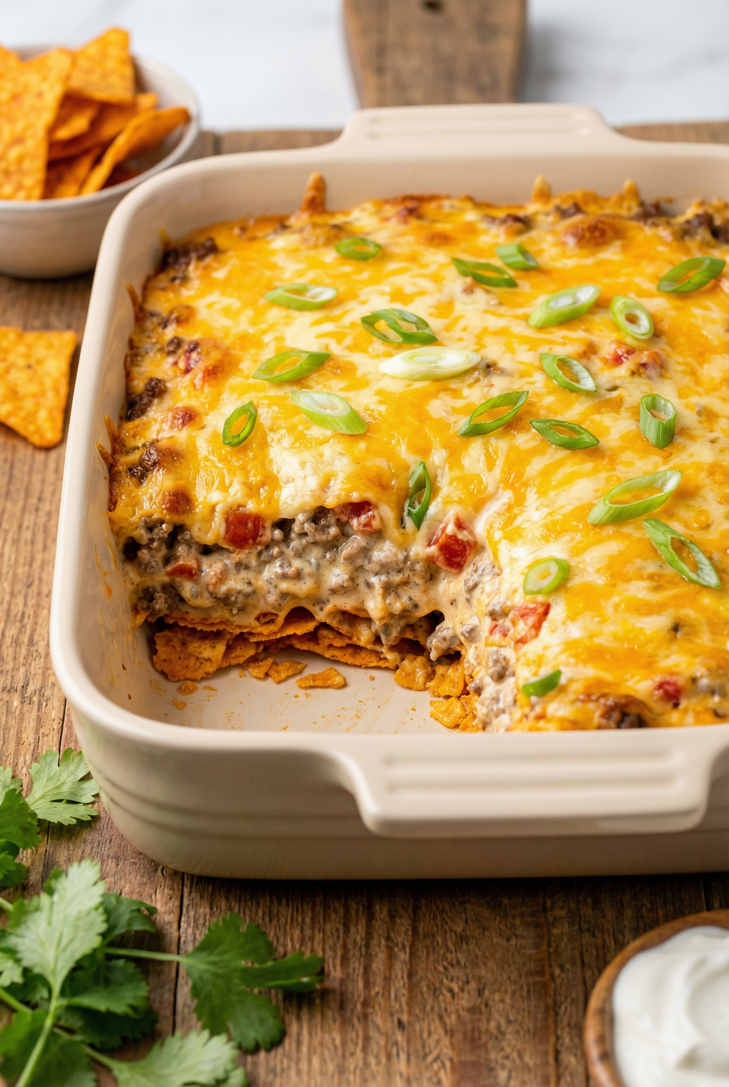 Mexican White Trash Casserole Recipe - That Oven Feelin