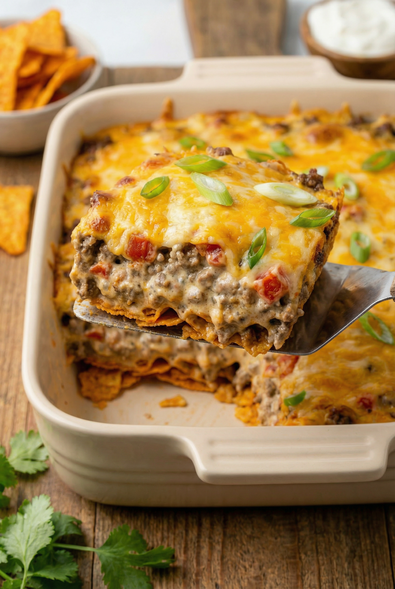 Mexican White Trash Casserole Recipe - That Oven Feelin